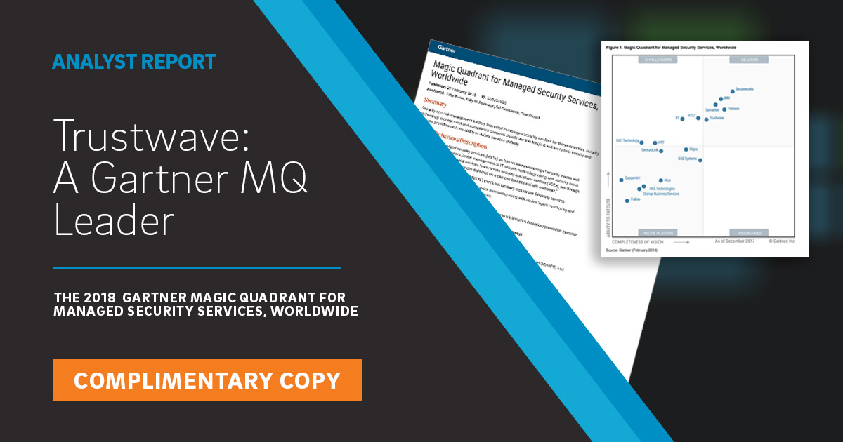 2019 Gartner’s Magic Quadrant for Managed Security Services, Worldwide | Trustwave